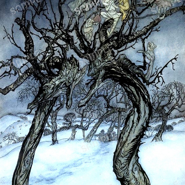 Spooky Black Cat Perfect for Halloween Greeting Card , Vintage Image by ...