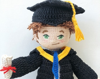 Graduation Doll Crochet Pattern PDF - Etsy