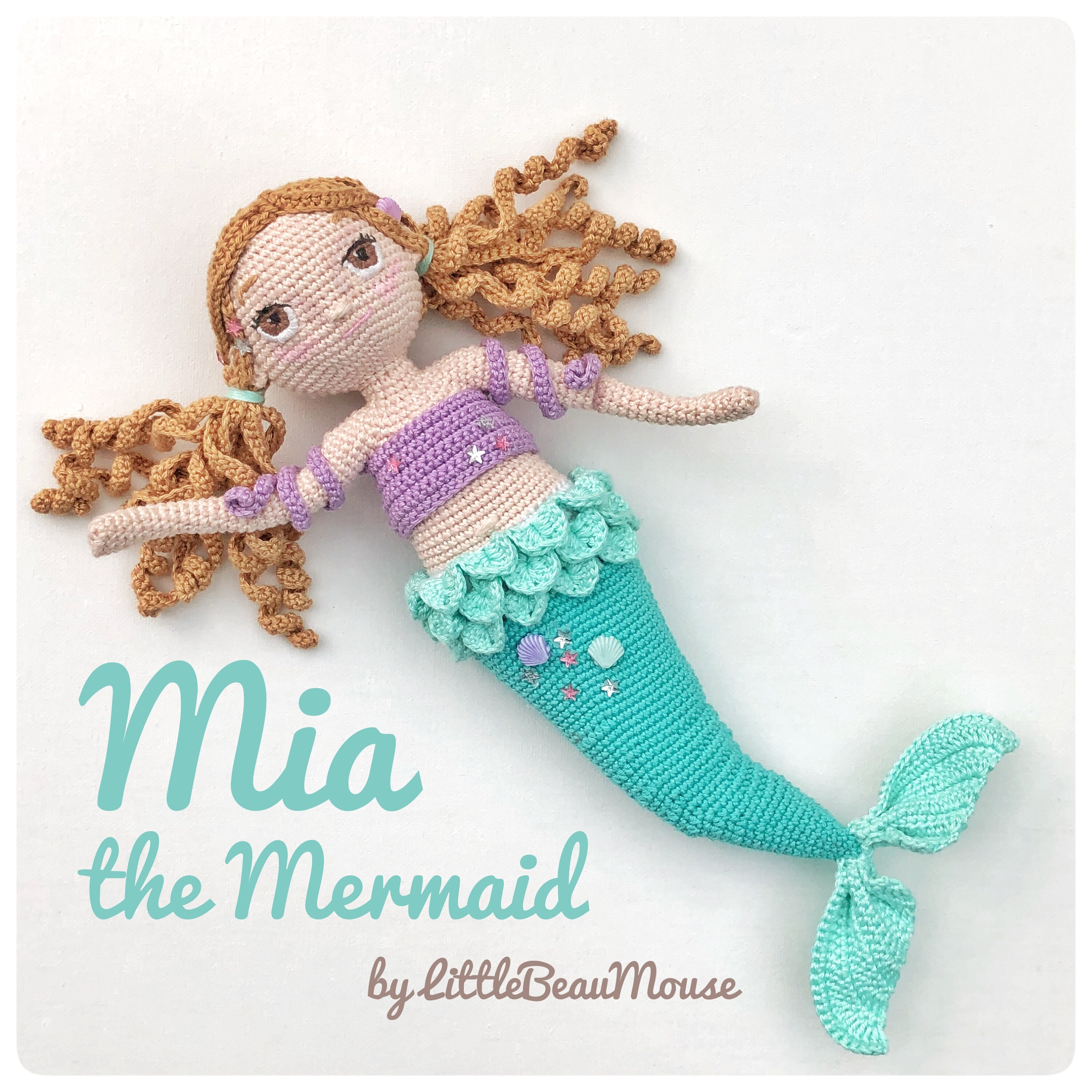 Custom Crochet Full Mermaid Doll Toys & Games Toys Stuffed Animals ...