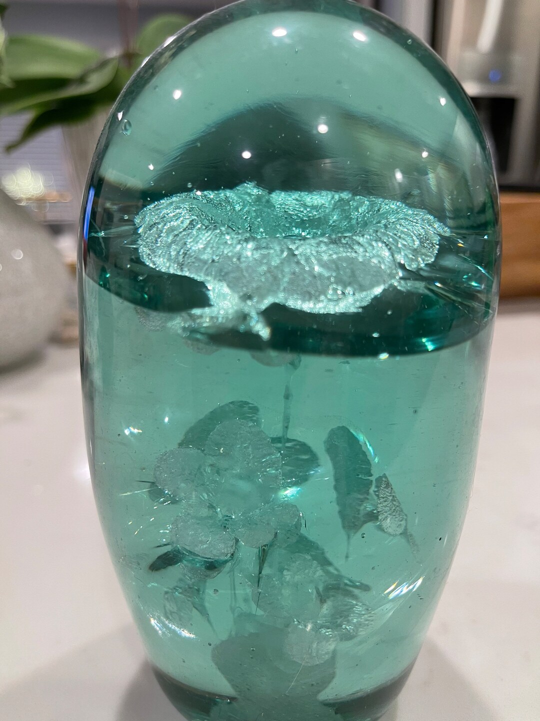 Victorian Green Dump Glass Paperweight 1880s - Etsy