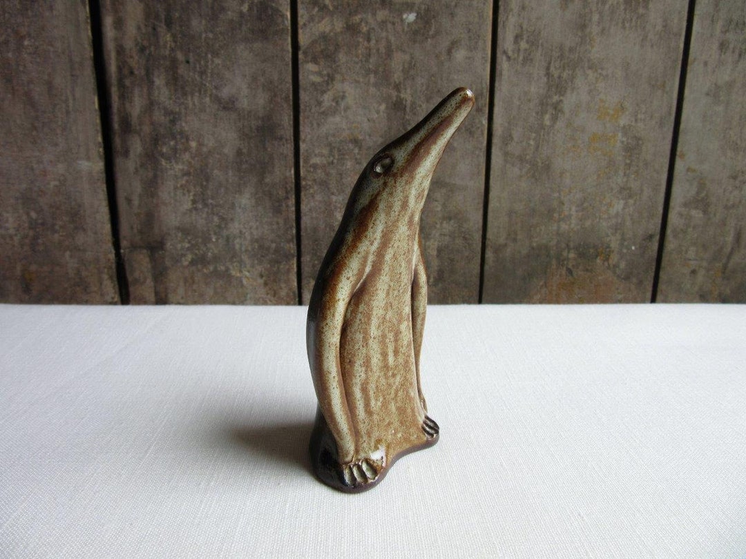 Ceramic Art Penguin Figurine, CATON Pottery Penguin, Prob. Barry ...