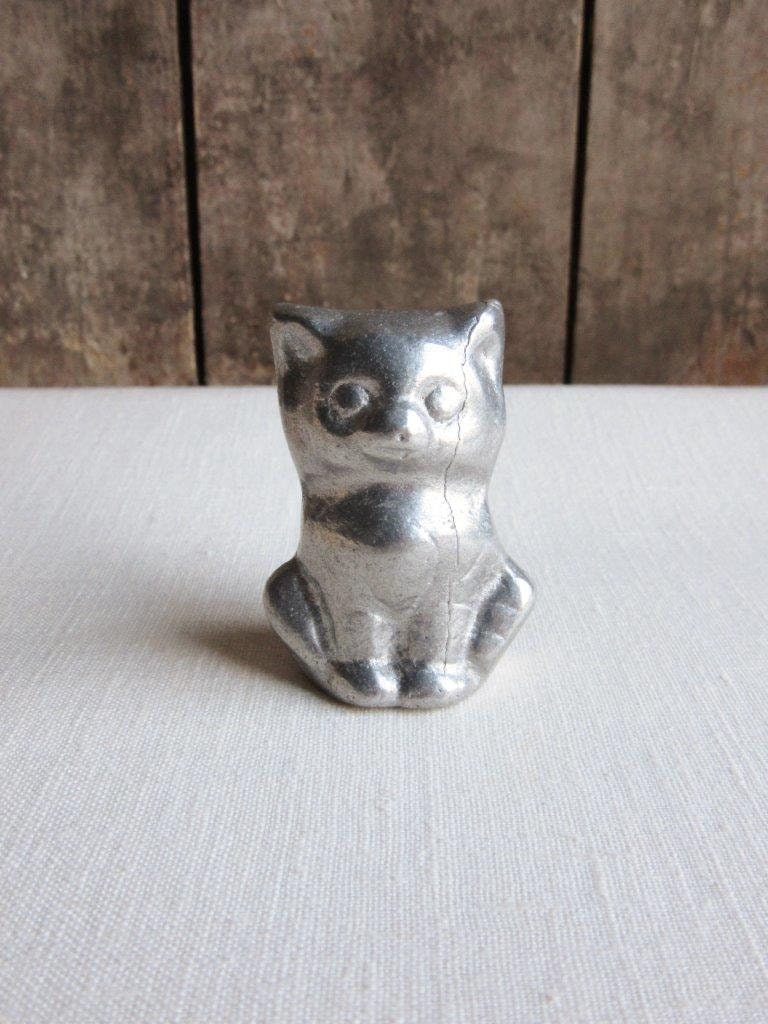 Vintage LLH Cast Metal Aluminum/Pewter Cat Figurine Rare | Etsy