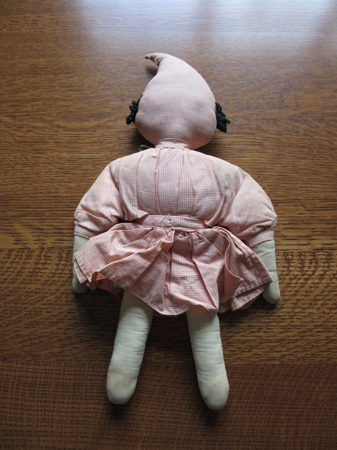 Vintage Homemade Cloth Doll Pink Fabric Doll Handmade Doll | Etsy