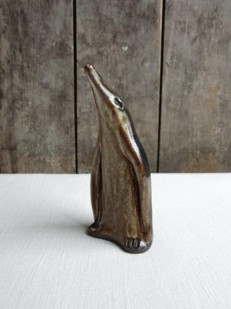 Ceramic Art Penguin Figurine CATON Pottery Penguin Prob. | Etsy