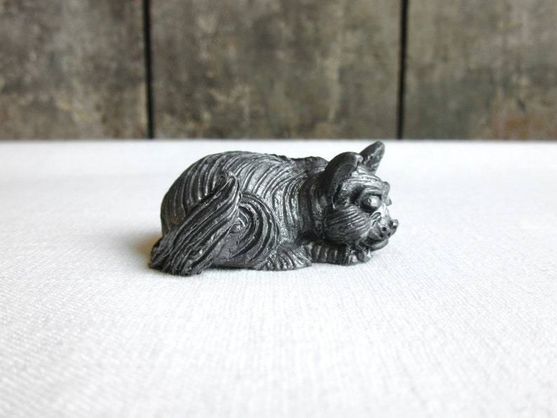 Curmudgeonly Pewter Cat Figurine, Pewter Tabby Cat Figurine, Miniature ...
