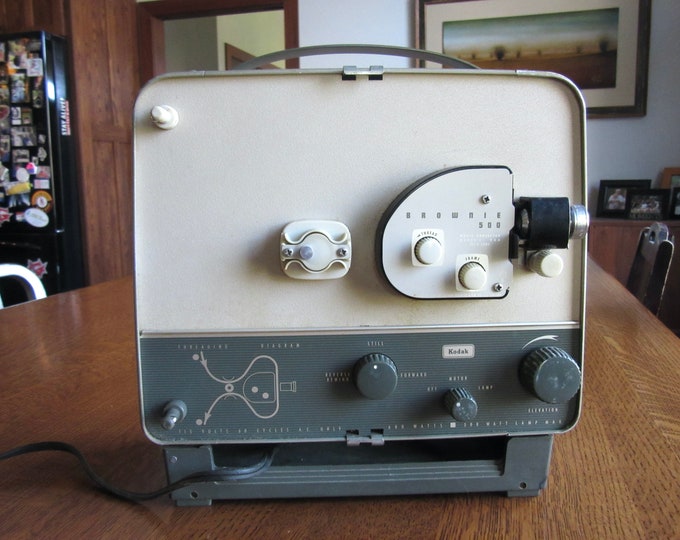 Vintage 8MM Kodak Brownie 500 Film Movie Projector, Model C ...