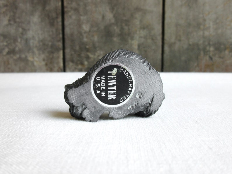 Curmudgeonly Pewter Cat Figurine, Pewter Tabby Cat Figurine, Miniature ...