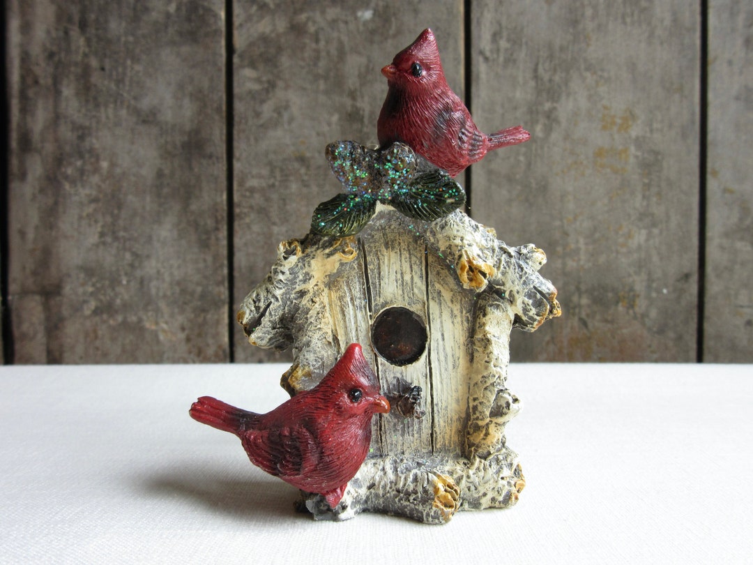 Vintage Cardinal & Birdhouse Kurt S. Adler Christmas Tree Ornament ...