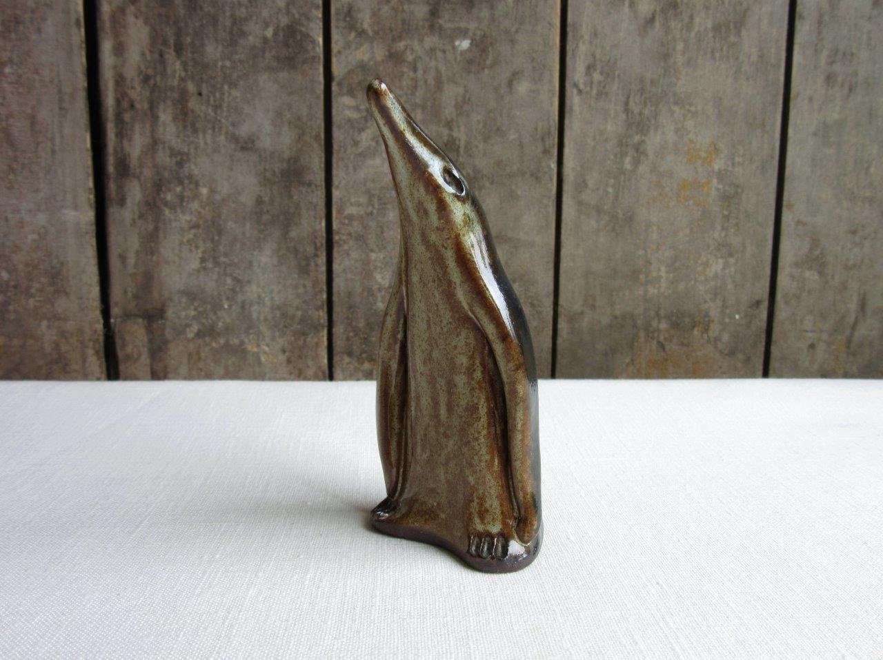 Ceramic Art Penguin Figurine CATON Pottery Penguin Prob. | Etsy