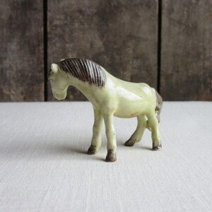 Amiable Vintage Yellow Chinese Mud Horse Stamped - Etsy