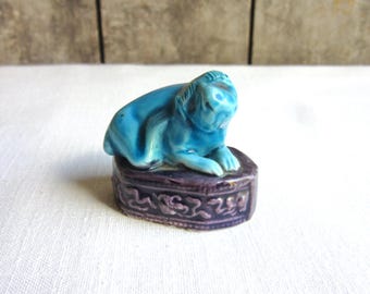 Vintage Chinese Mud Dog Figurine, Rare, Mud Dogs, Unusual Mud Animals ...