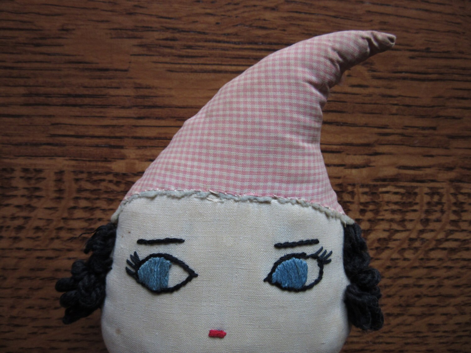 Vintage Homemade Cloth Doll Pink Fabric Doll Handmade Doll - Etsy