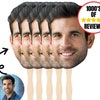 Custom Face Fans on a Stick, Face Cutouts for Bachelorette, Big Head ...