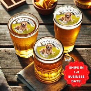 Monogram Edible Drink Toppers, Custom Wedding Cocktail Toppers ...