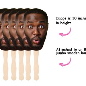 Custom Face Fans on a Stick, Big Head Sign for Graduation, Face Cutouts ...