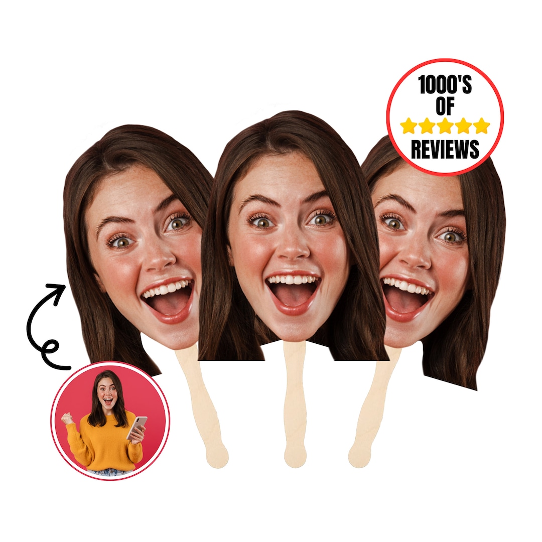 Custom Face on a Stick, Face Cutouts for Birthday, Fat Head on a Stick ...