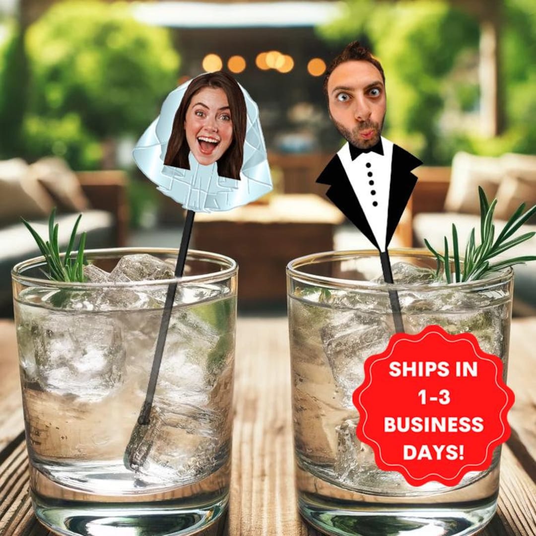 Wedding Drink Stirrers With Bride and Groom, Wedding Stir Sticks ...