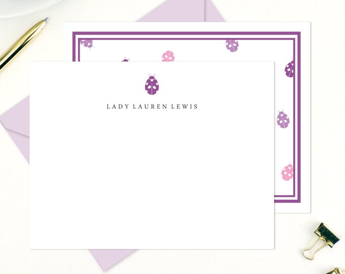 Personalized Kids Stationery for Girls, Children's Personalized Note ...