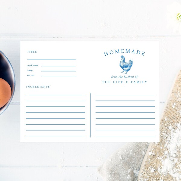 Chicken Recipe Cards - Etsy