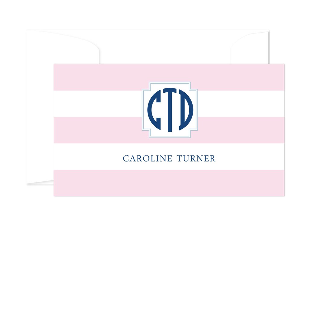 Personalized Gift Enclosure Cards With Envelopes Set, Monogrammed Gift ...