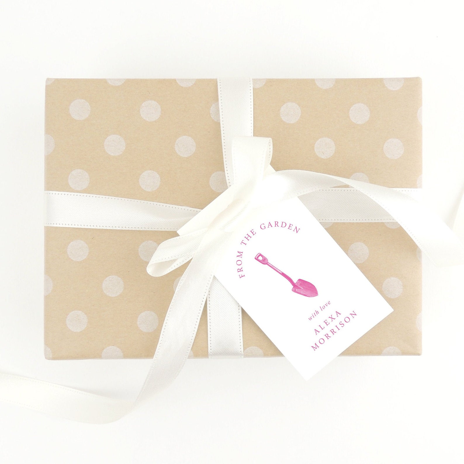 Personalized Garden Gift Tags, Handmade Shovel Label - Etsy