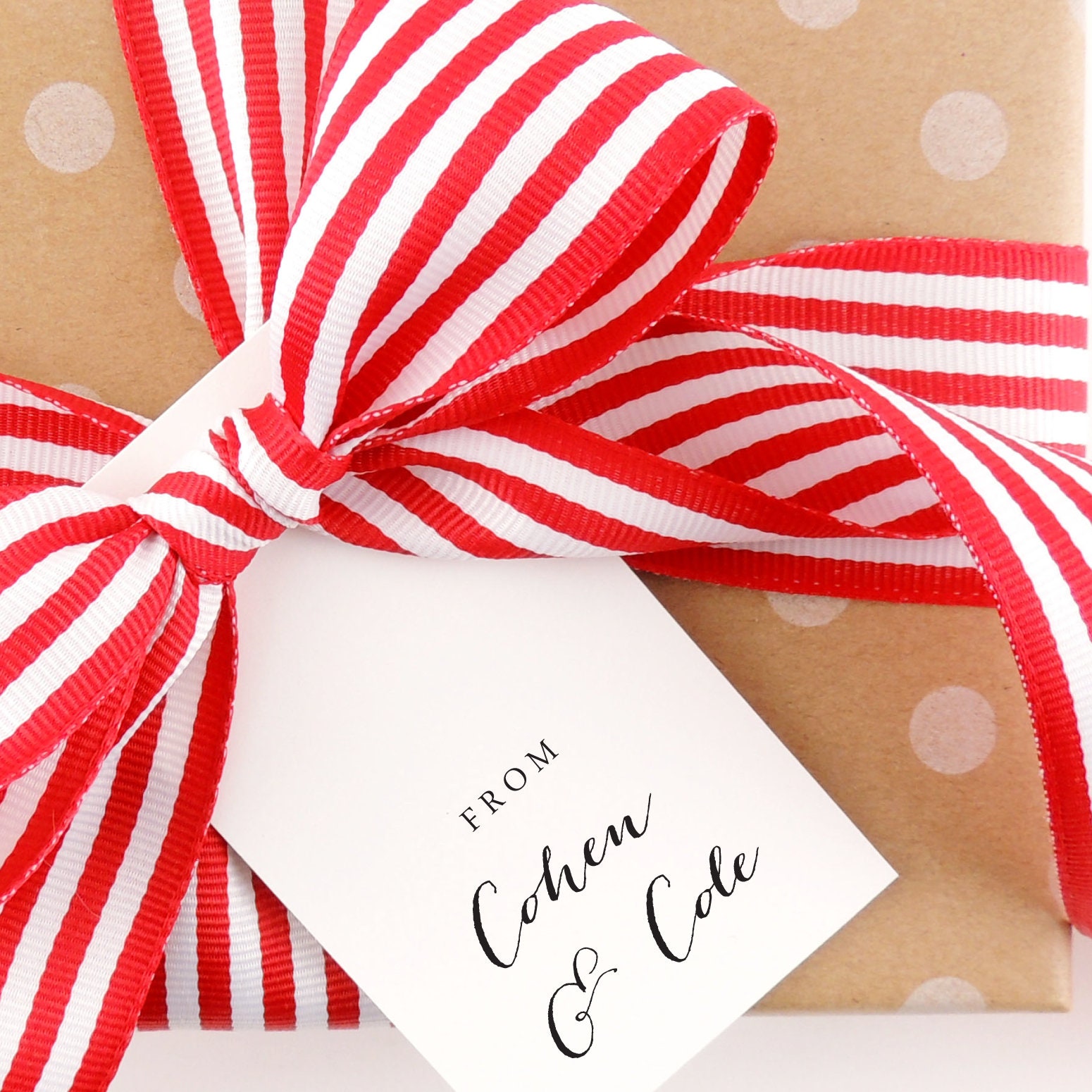 Monogrammed Gift Tags Personalized Gift Tags Custom Tags | Etsy