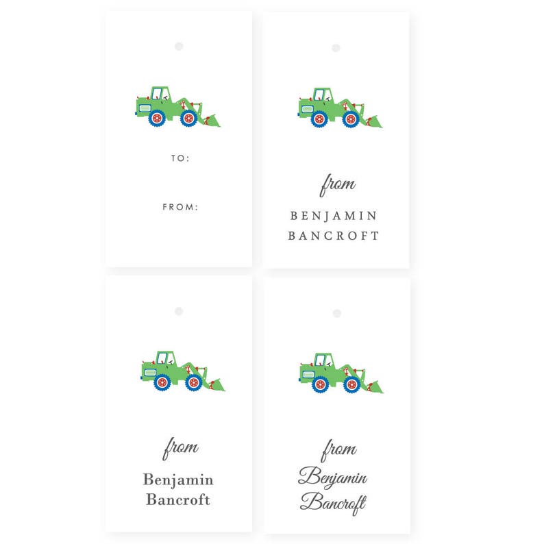 Monogrammed Gift Tags Personalized Gift Tags Custom Tags | Etsy