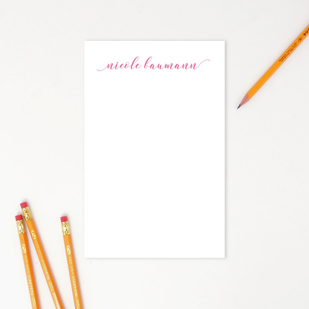 Personalized Notepad, Personalized Stationery, Stationary, Writing ...