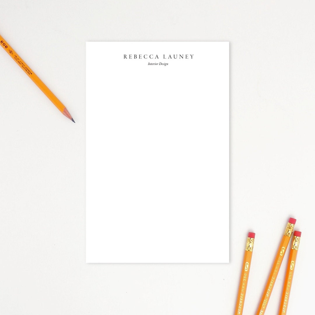 Personalized Business Notepad, Personalized Professional Notepad ...
