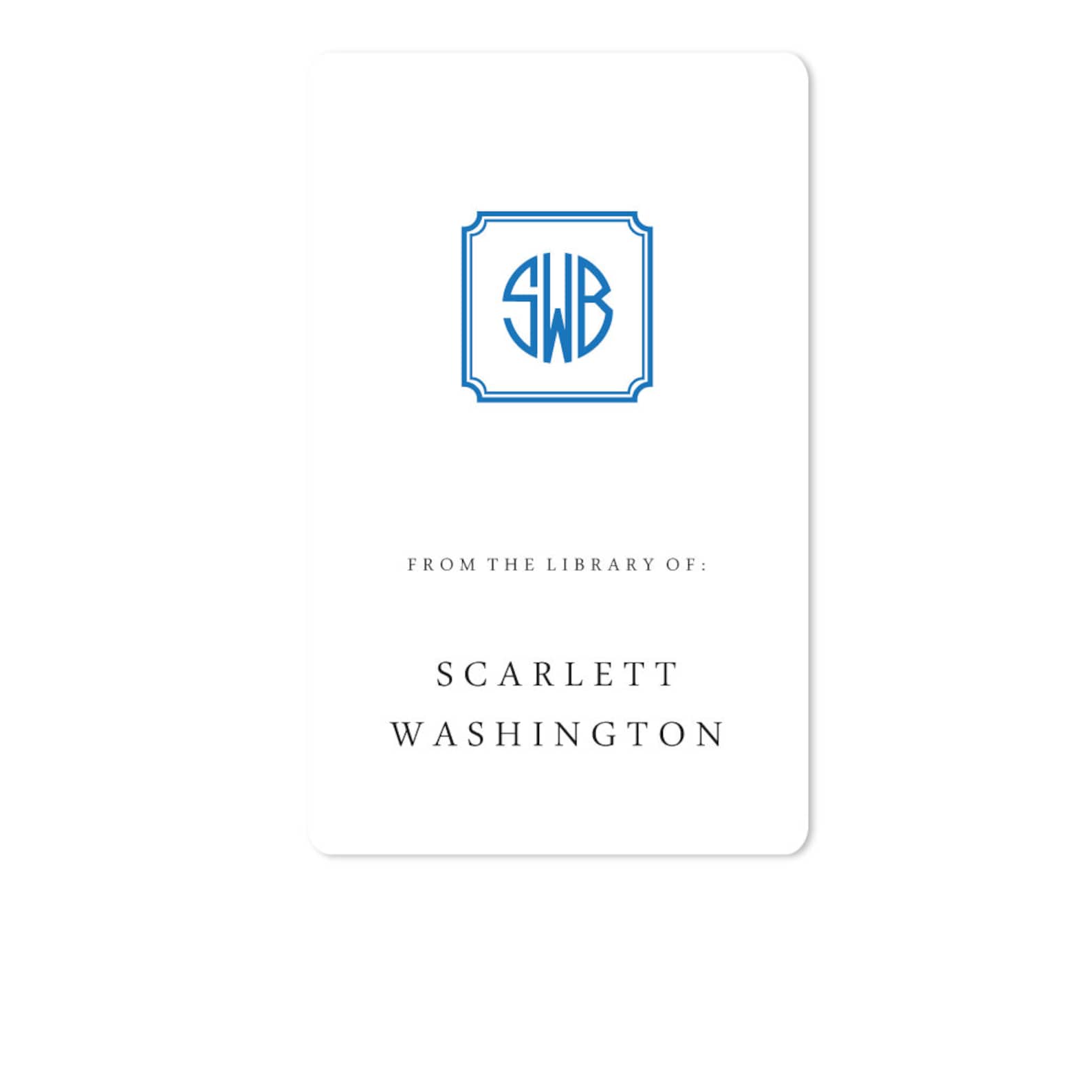 Custom Bespoke Personalized Bookplates Stickers / Bookplate Sticker Ex ...