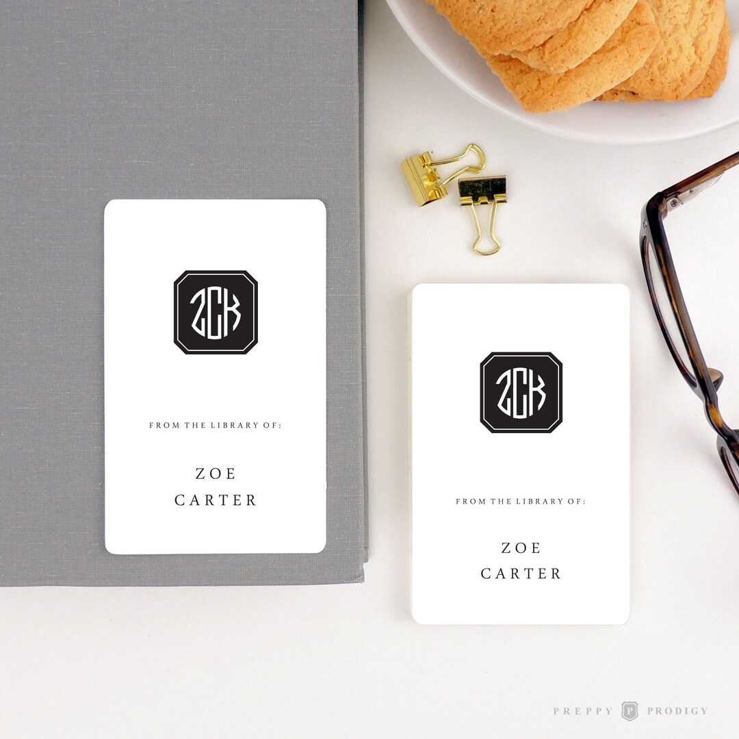 Custom Bespoke Personalized Bookplates Stickers / Bookplate Sticker Ex ...