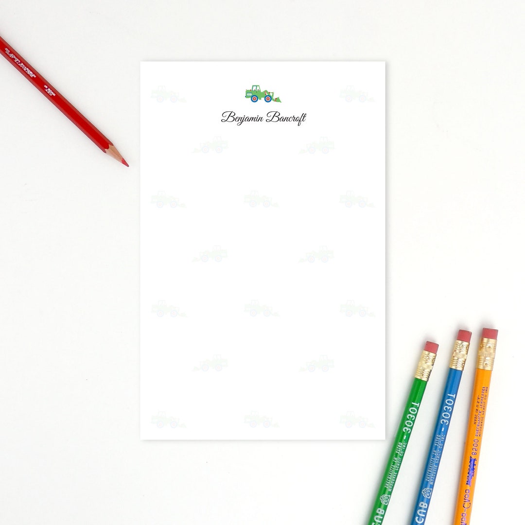 Personalized Notepad, Kids Personalized Notepad, Stationary, Writing ...