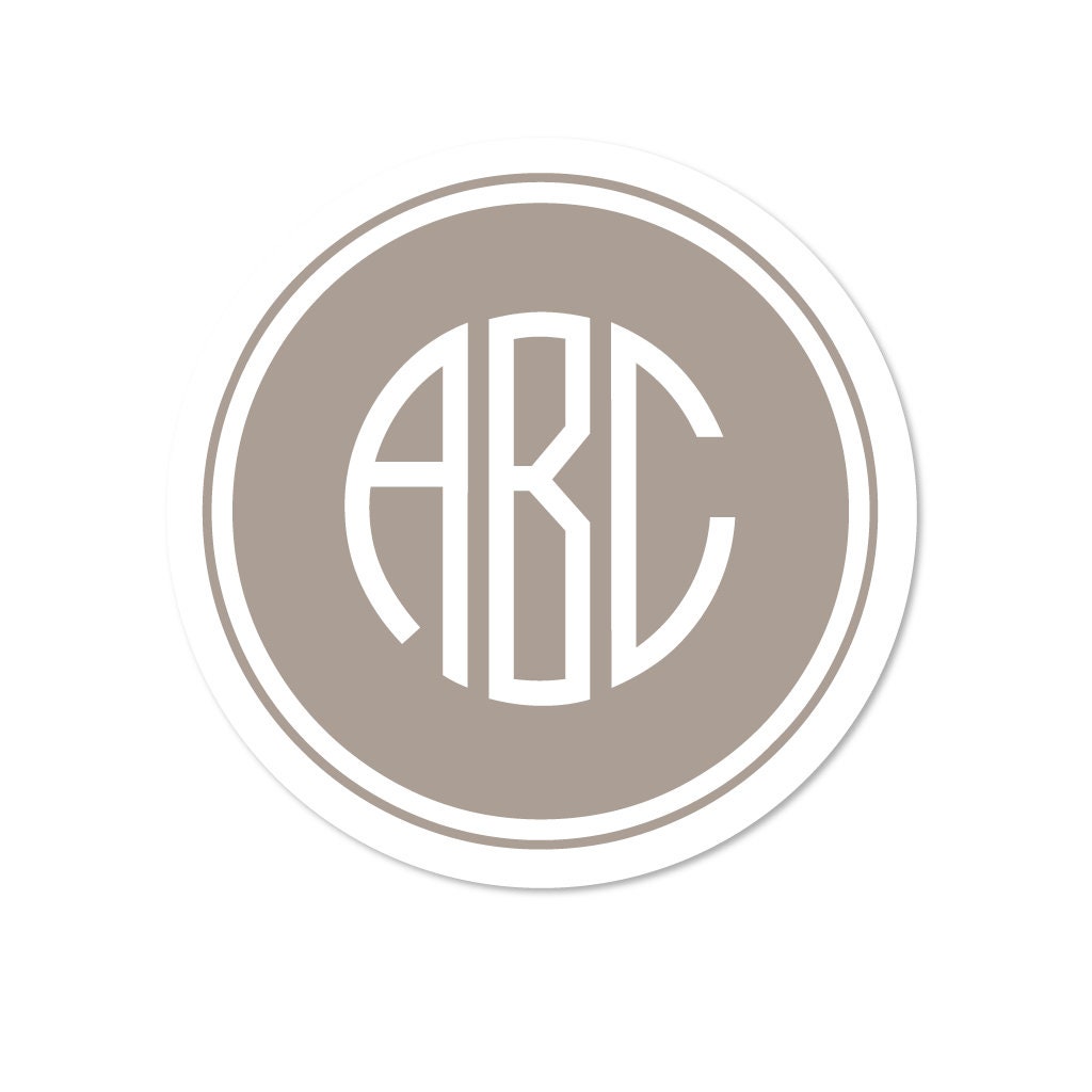 Monogram Stickers Personalized Birthday Favor Stickers | Etsy