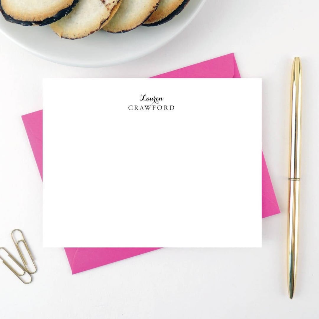 Personalized Stationery Note Card Set / Personalized Stationary ...