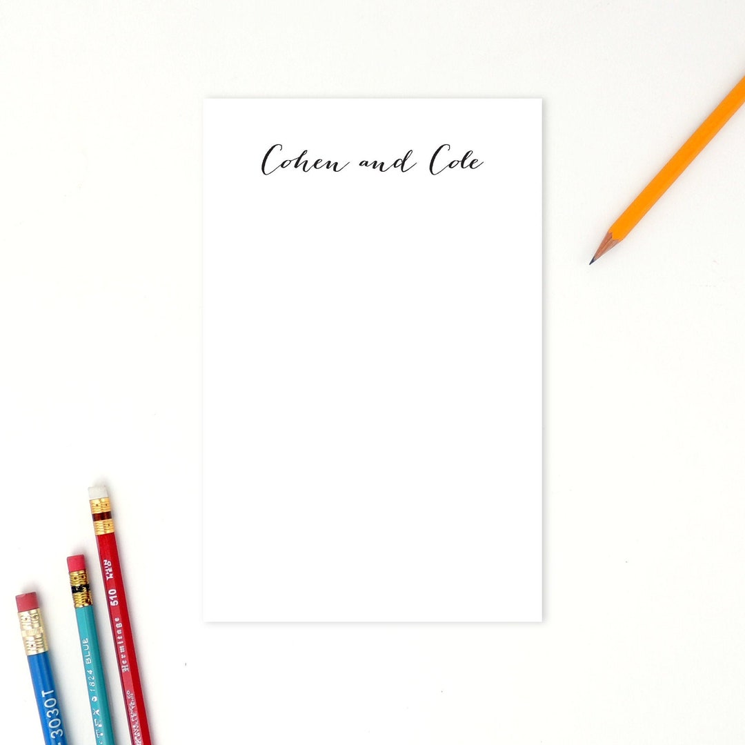 Personalized Notepad, Personalized Stationery, Stationary, Writing ...