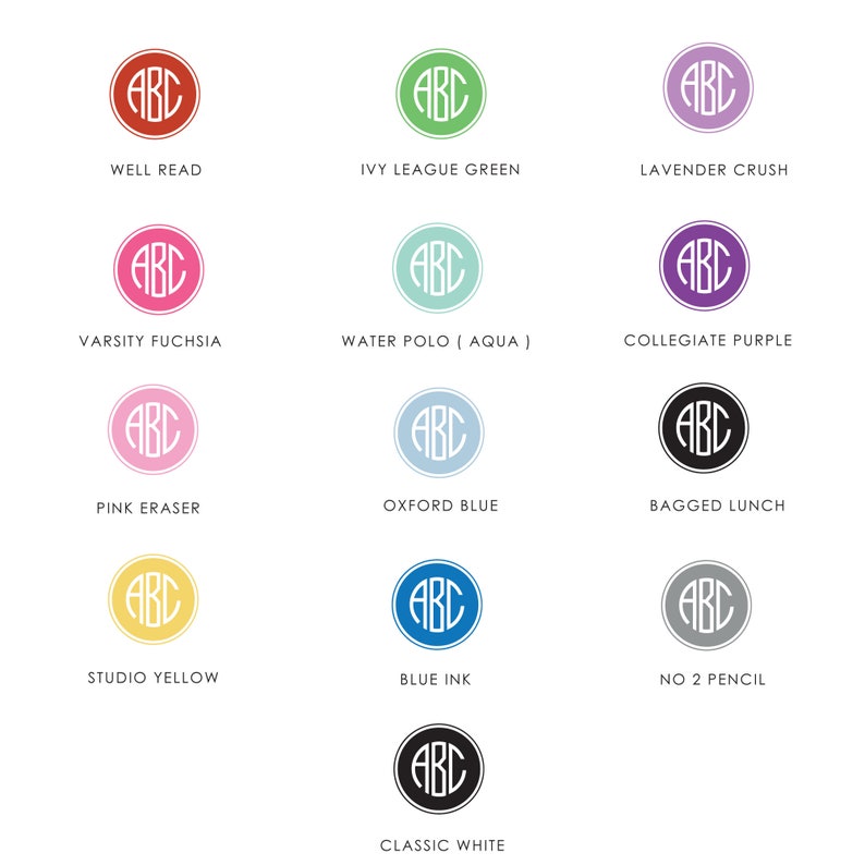 Monogram Stickers, Personalized Birthday Favor Stickers, Birthday Party ...