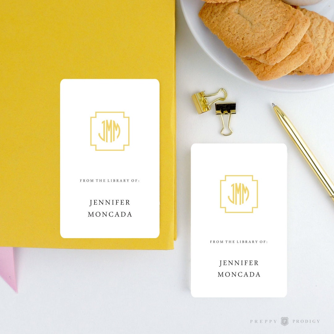 Custom Bespoke Personalized Bookplates Stickers / Bookplate Sticker Ex ...