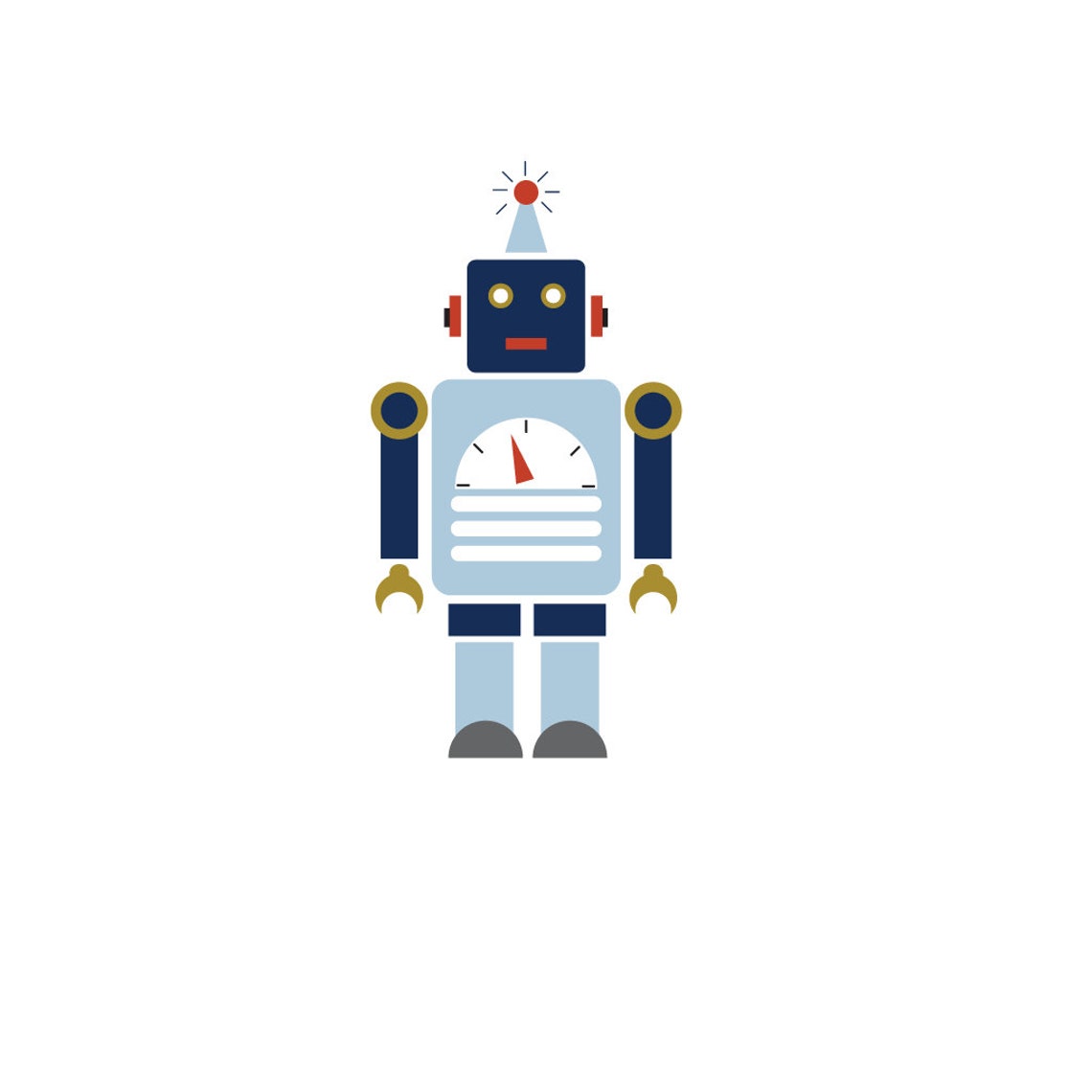 Personalized Robot Note Card Set, Kids Stationery - Etsy