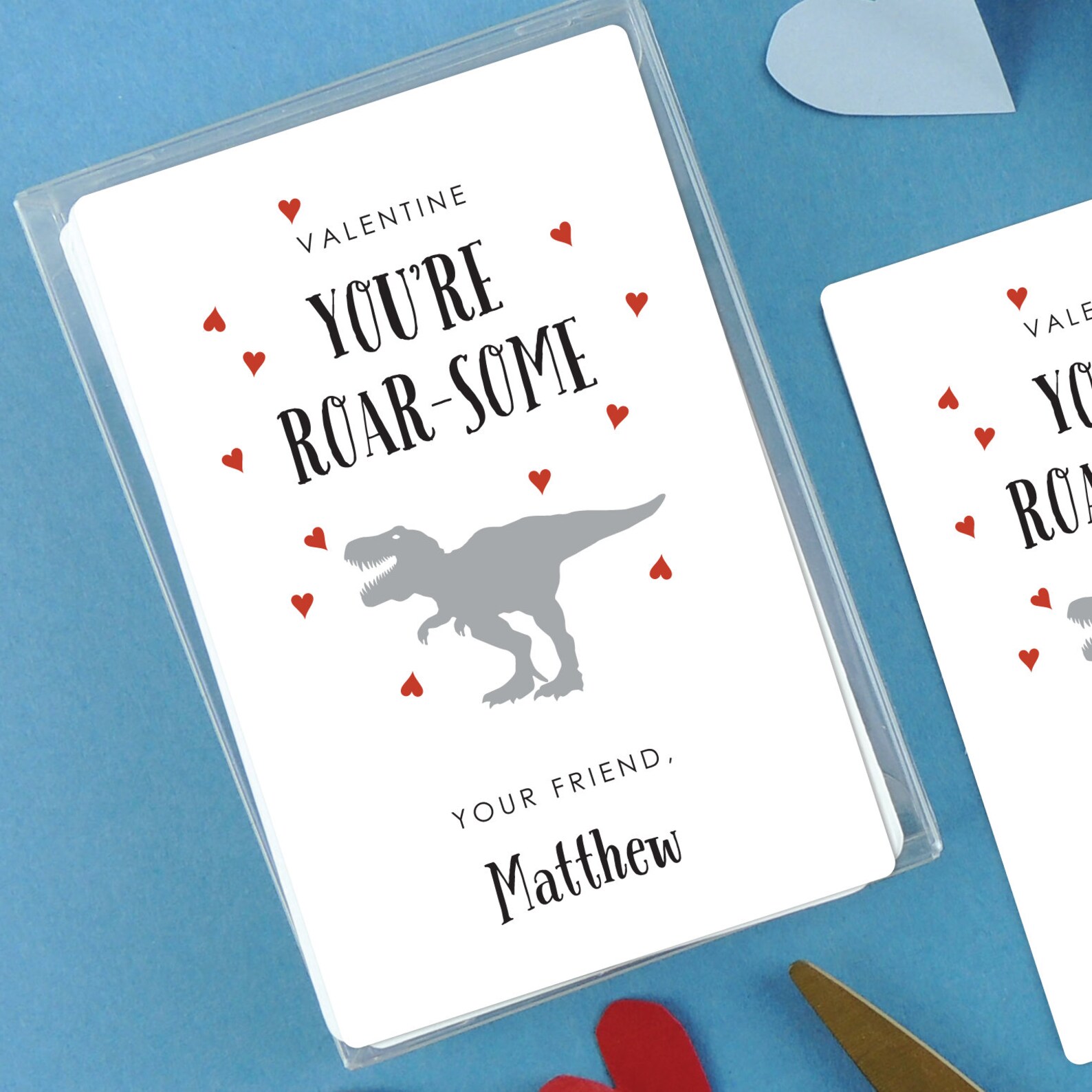 Personalized Kids Valentine Cards for School, Valentine's Day Cards ...