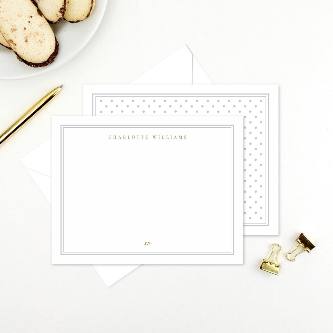 Personalized Stationery Note Card Set Handmade Everyday Note - Etsy