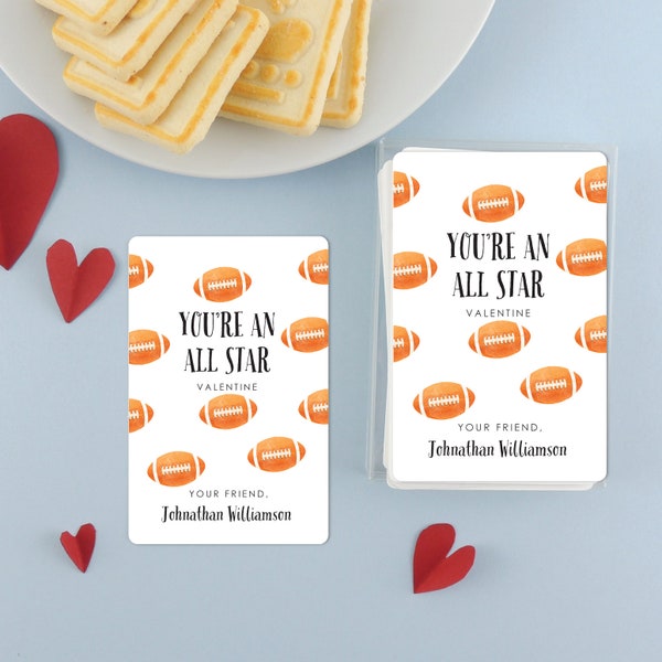 Football Valentine - Etsy
