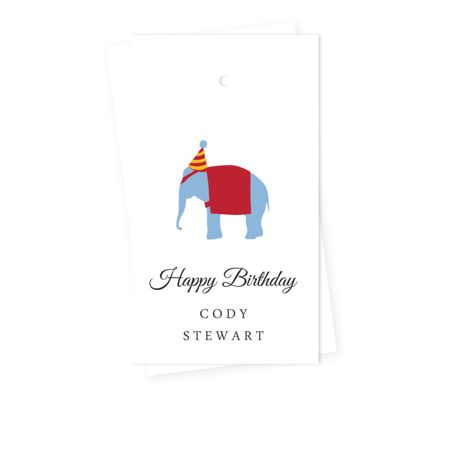 Personalized Birthday Gift Tags for Kids Circus Theme Party - Etsy