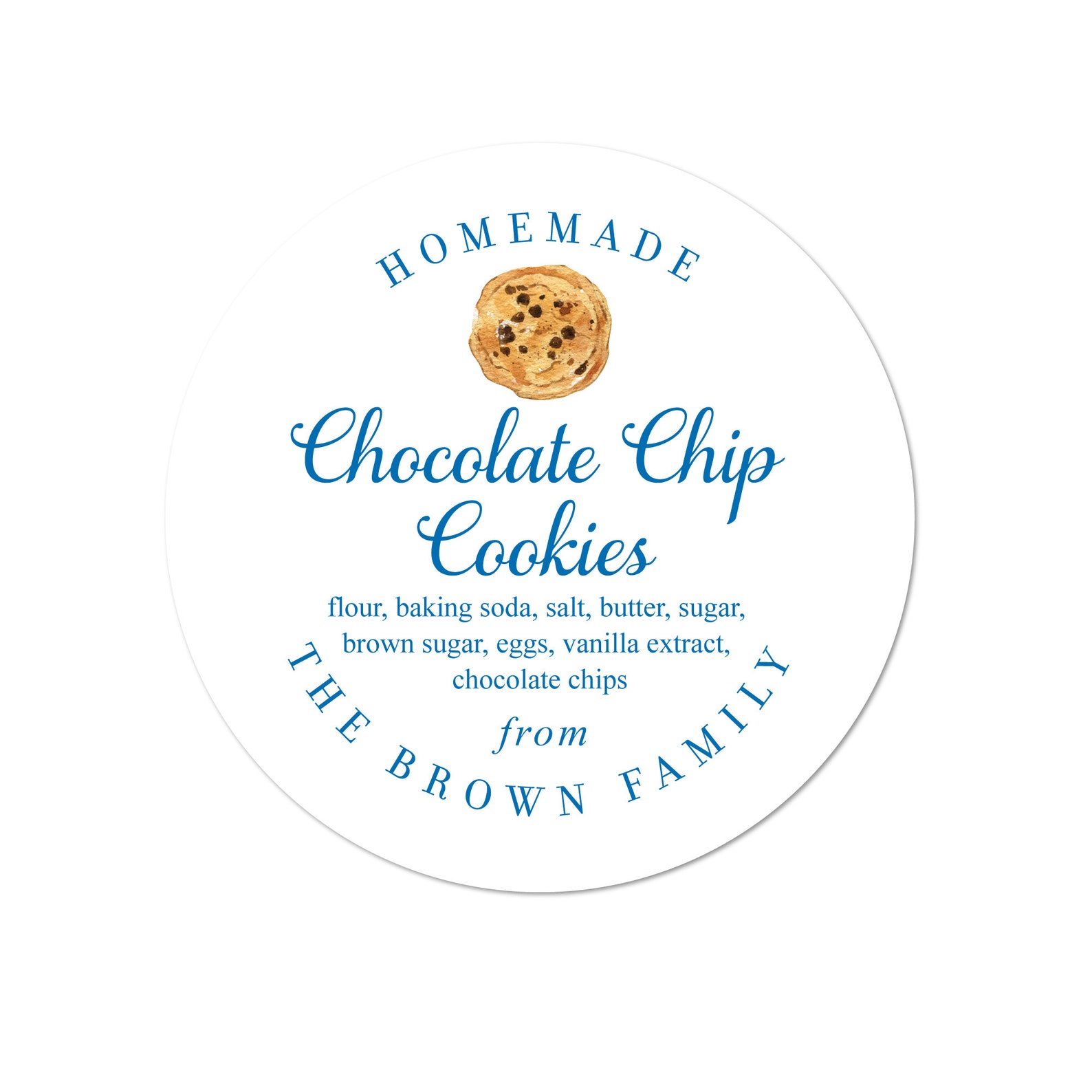 Personalized Cookie Label Stickers, Baking Labels, Baking Stickers ...