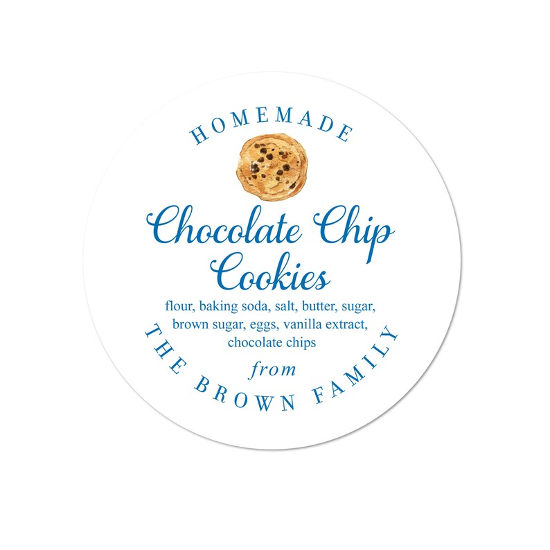 Personalized Cookie Label Stickers, Baking Labels, Baking Stickers ...