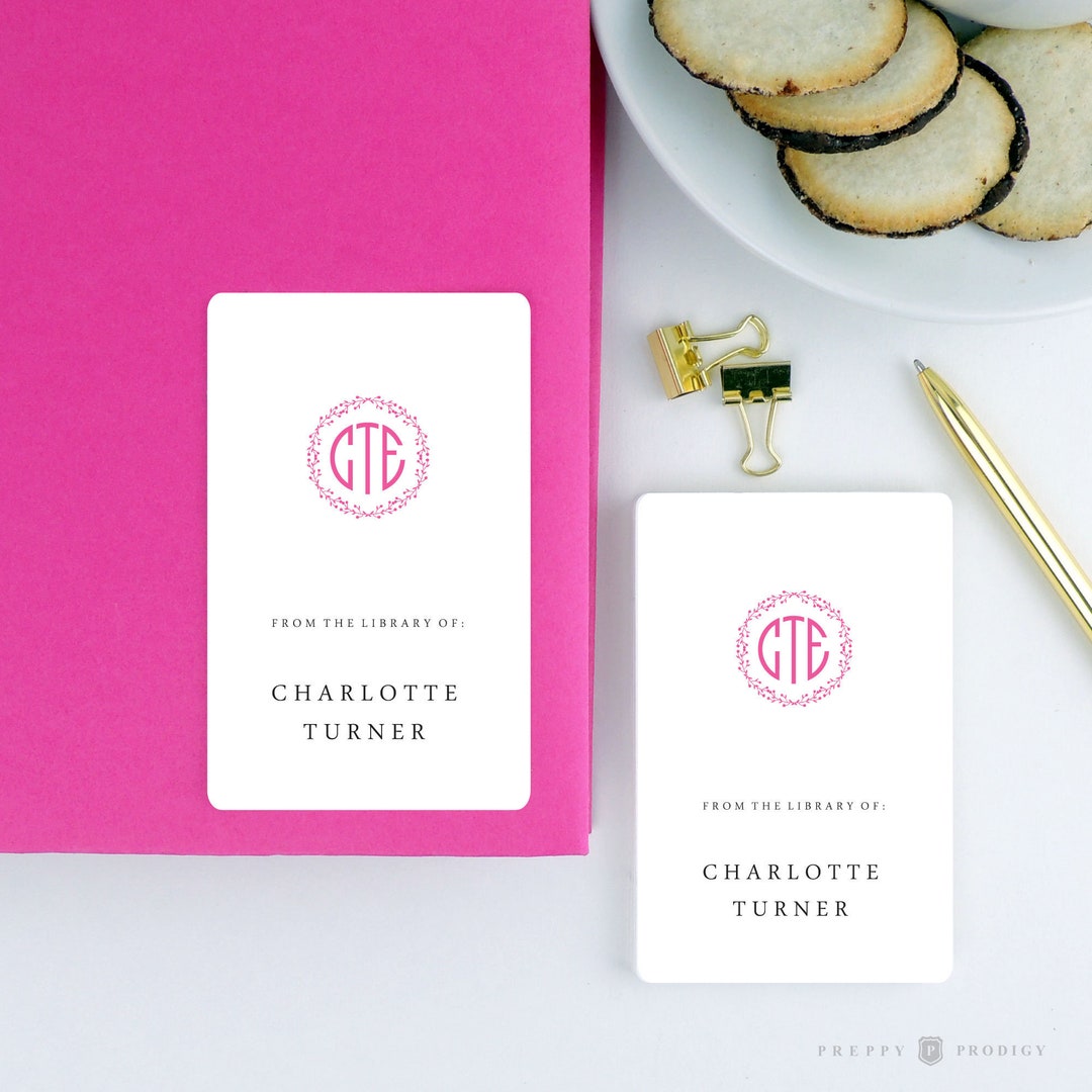 Custom Bespoke Personalized Bookplates Stickers / Bookplate Sticker Ex ...