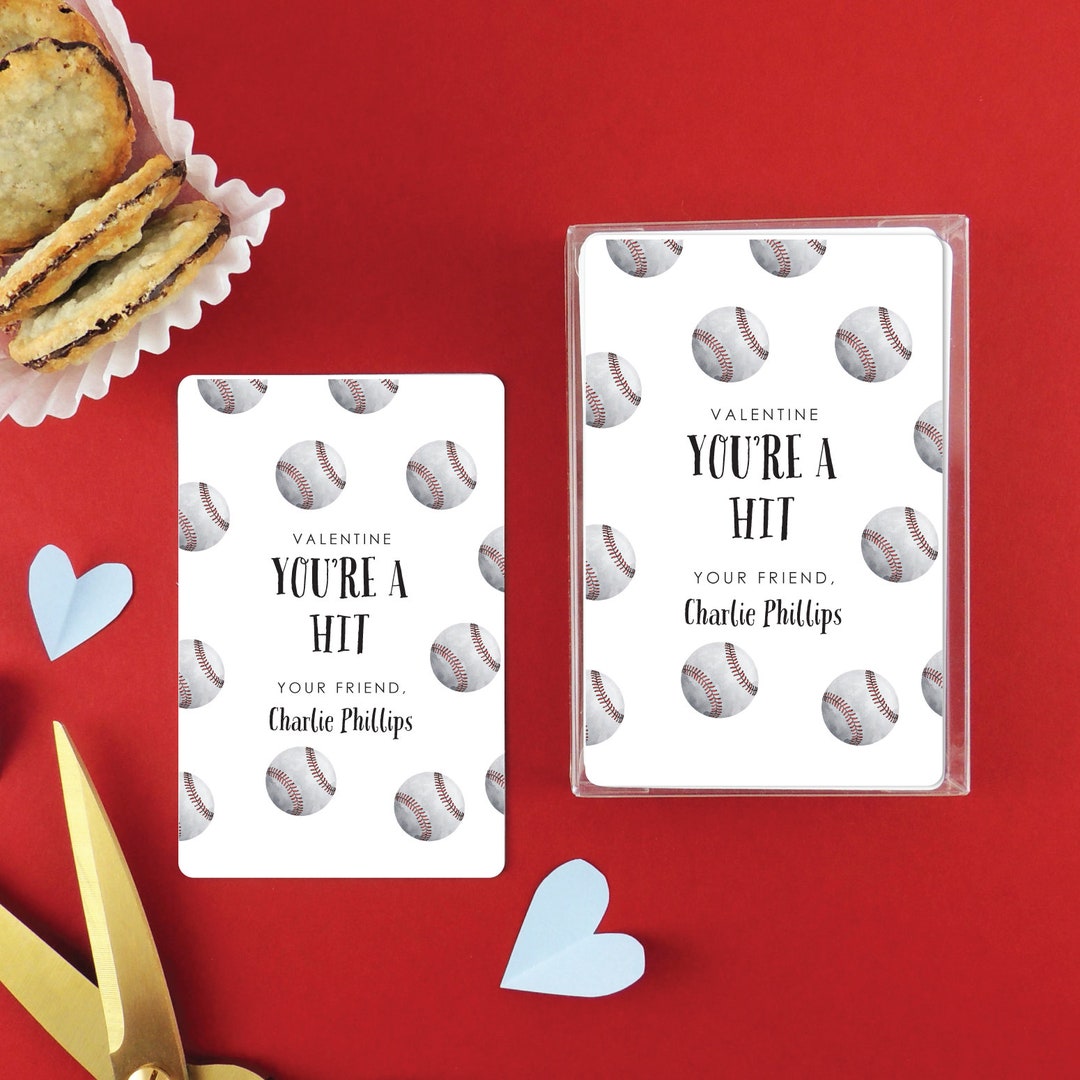 Personalized Kids Valentine Cards for School, Classroom Valentine's Day ...