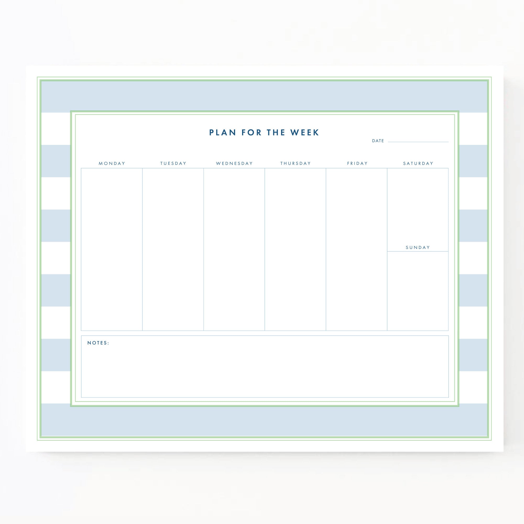 Weekly Planner Notepads, Weekly Desktop Planner, Week at a Glance, This ...