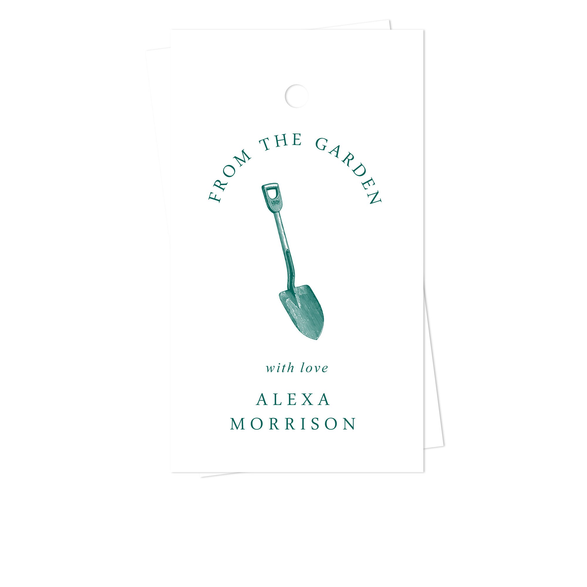 Personalized Garden Gift Tags, Handmade Shovel Label - Etsy