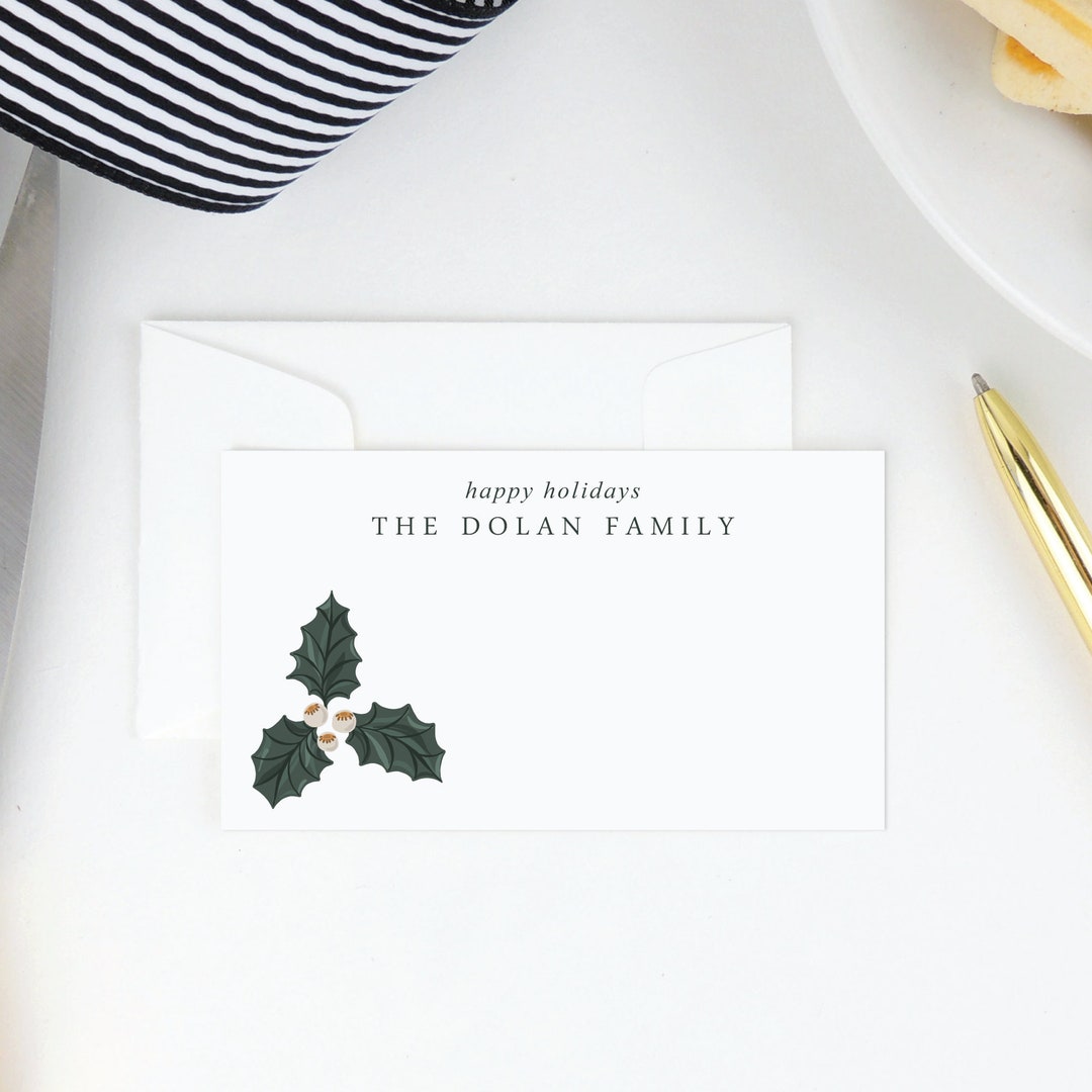 Christmas Holiday Gift Enclosure Cards, Christmas Holiday Favor Card ...