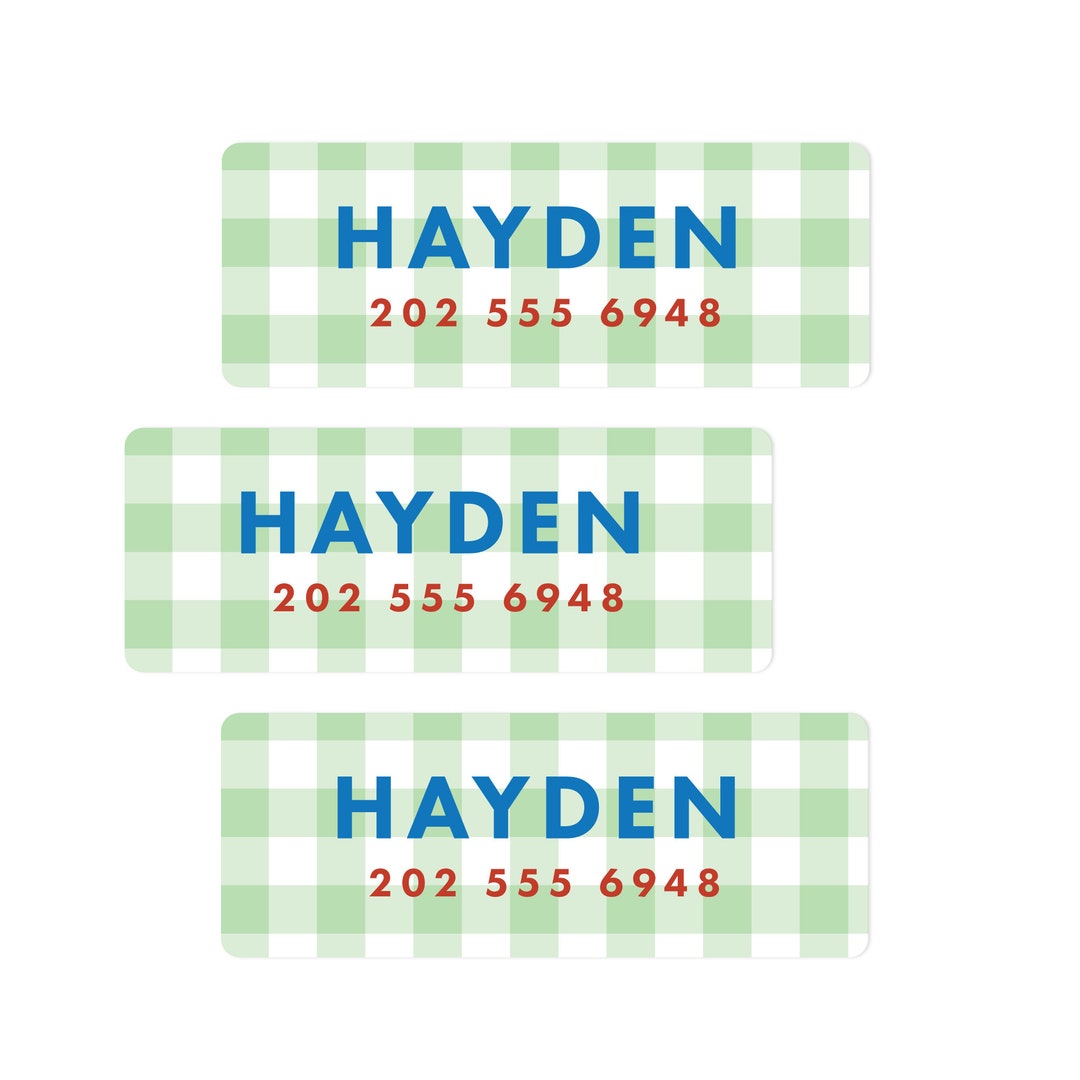 School Labels for Boys and Girls, School Name Labels, Back to School ...